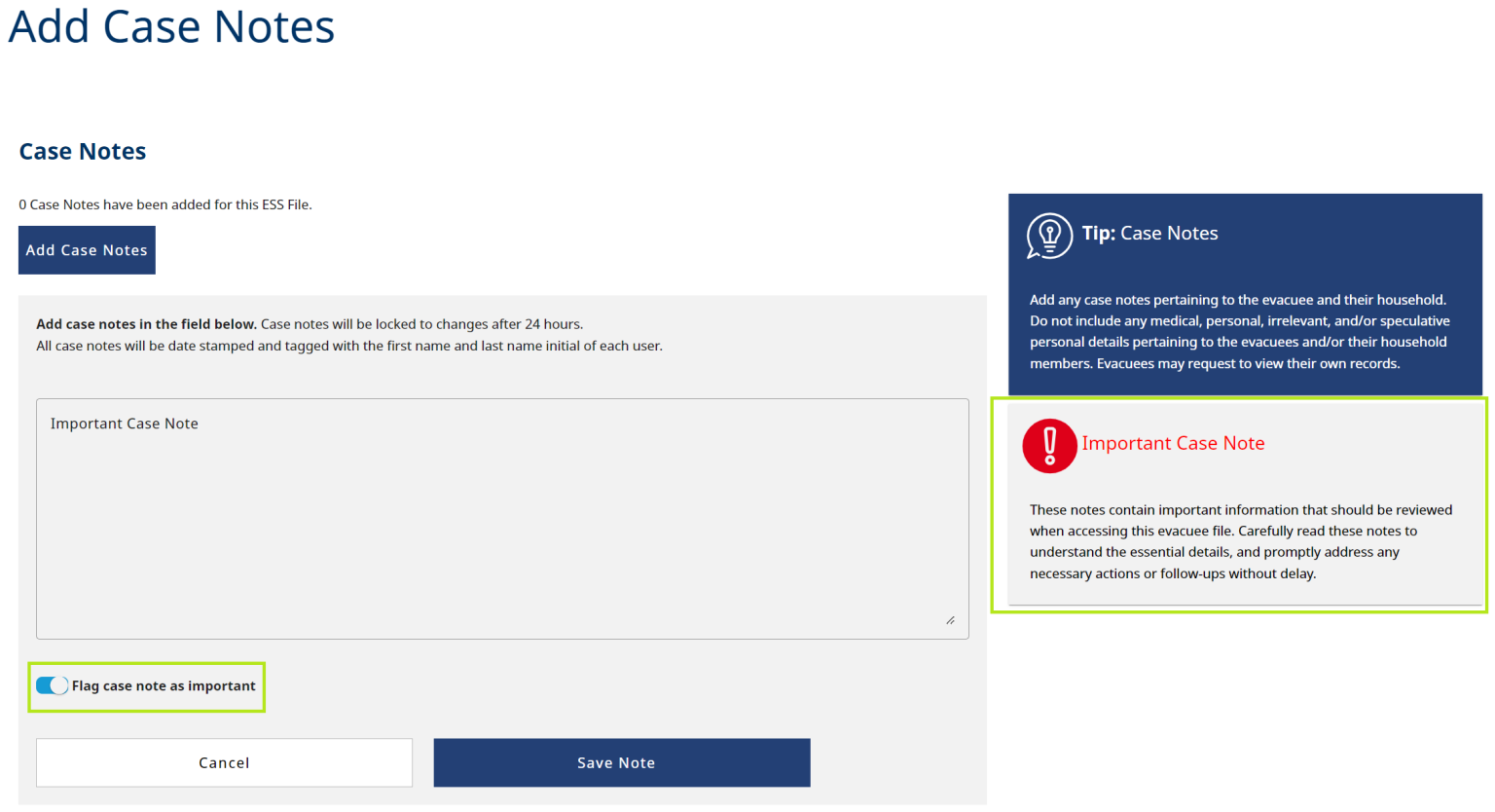 Evacuee Registration & Assistance (ERA) Tool Change Log - Emergency ...
